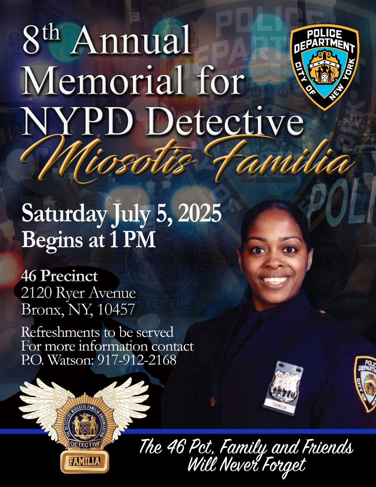 8th Annual Memorial for Det. Miosotis Familia – The Detectives ...