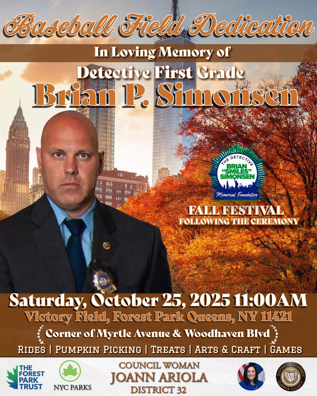 Baseball Field Dedication In Memory of Det. Brian Simonsen – The ...